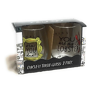 Friends TV Series Quotes Stemless Wine Glass Set of 2