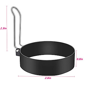 Stainless Steel Egg Ring,2 Pack Round Breakfast Household Mold Tool Cooking,Round Egg Cooker Rings For Cooking Egg Maker Molds