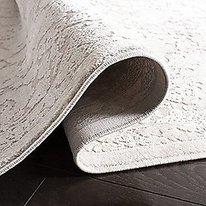 SAFAVIEH Reflection Collection 9' x 12' Cream / Ivory RFT667D Vintage Distressed Area Rug