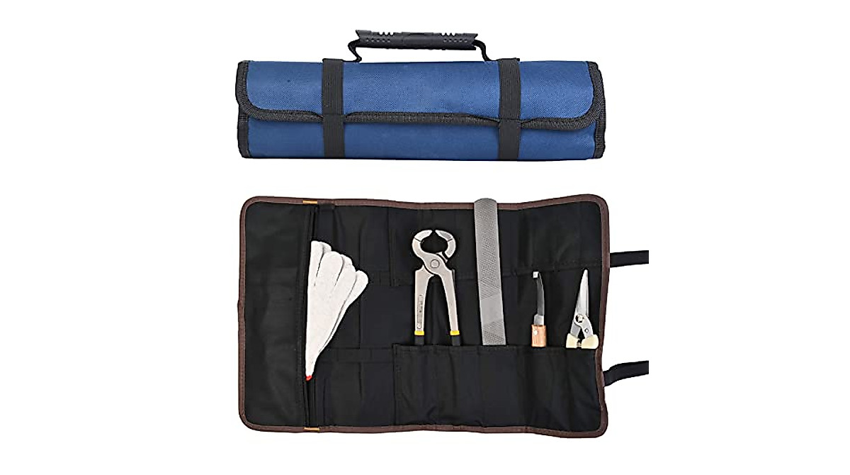JIOU JIA Horse Hoof Tool Kit - Professional Farrier Set for Livestock
