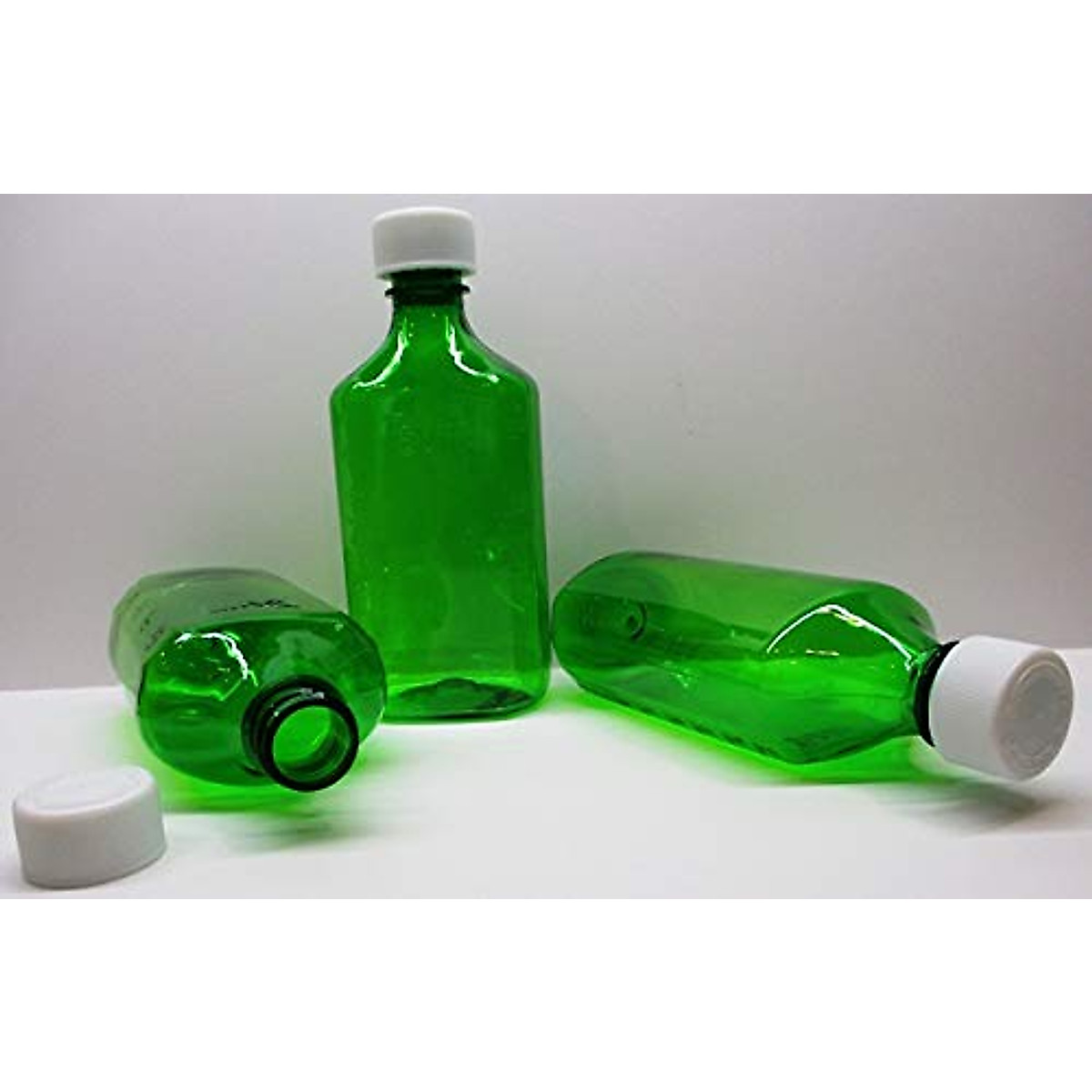8 Ounce Green Graduated Oval Medical Bottles Lot of 1000 Shipping Included