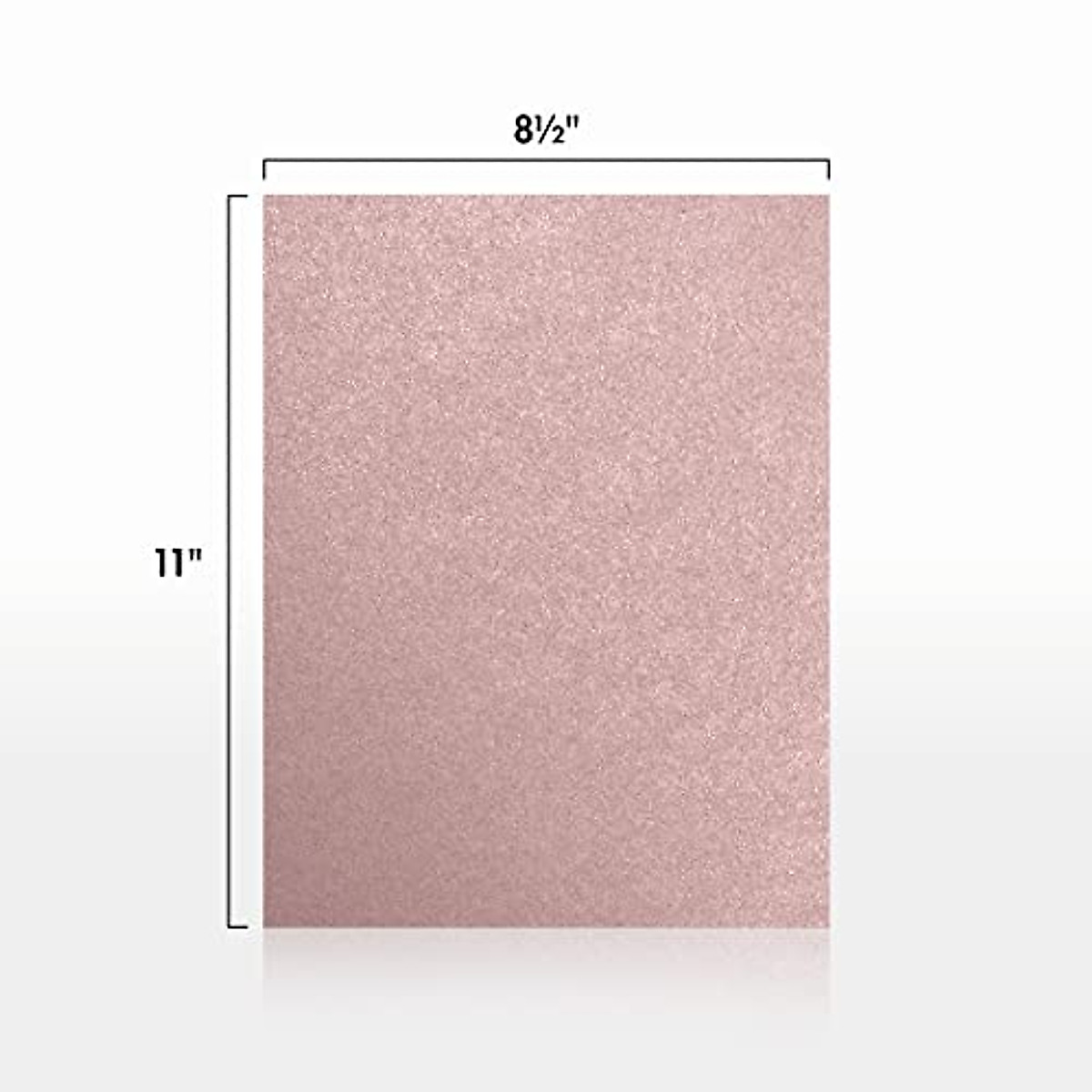 LUXPaper 8.5" x 11" Cardstock | Letter Size | Misty Rose Metallic - Sirio Pearl | 111lb. Cover | 50 Qty