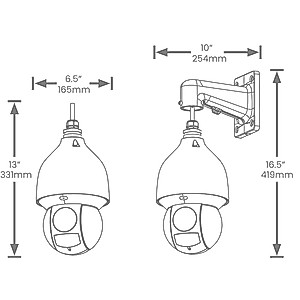 Lorex 4K Ultra HD IP Pan-Tilt-Zoom Add-On Indoor/Outdoor Security Camera with 25x Optical Zoom and Color Night Vision 2-Pack