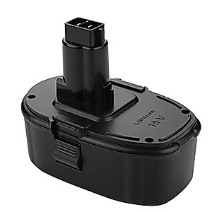 Powilling Innovation 6.0Ah Lithium-Ion Replacement Battery for Dewalt 18V XRP Ni-Cad battery DC9096 DC9098 DC9099 DE9039 DE9095 DE9096 DE9098 DW9095 DW9096 DW9098 DE9503 DC9182 Dewalt 18Volt Batteries