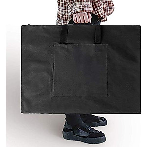 Canvas Art Portfolio Carry Bag Large Size A2 Artist Portfolio Case Drawing Board Bag Lightweight Poster Board Storage Bag Artwork Drawing Painting Photography SketchingArt Supplies Organizer (68x53CM)