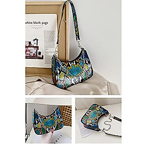 Small Women Animal Cow Print Shoulder Bag Clutch Purse Underarm Handbag Satchel Zipper Bag Purse