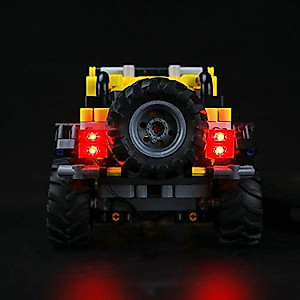 LIGHTAILING Light Set for (Technic Wrangler 4x4) Building Blocks Model - Led Light kit Compatible with Lego 42122(NOT Included The Model)