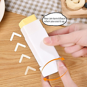 2Pcs Butter Stick Holder Plastic Sticks Butter Keeper Butter Dispenser Stick Corn Butter Holder Stick Butter Container Cake Butter Dispenser to Spread Butter on Cookware, Baking Dishes Toast Waffles