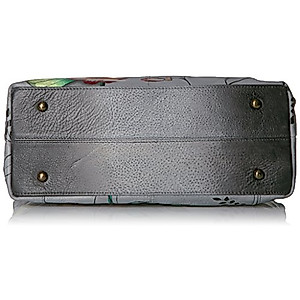 Anna by Anuschka Women's Genuine Leather Large Classic Tote | Hand Painted Original Artwork | Garden of Eden