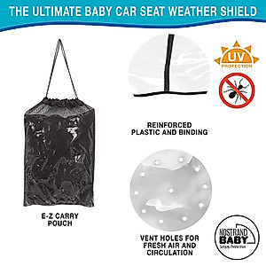 Universal Baby Weather Car Seat Rain Cover Waterproof, Protect from Snow Dust