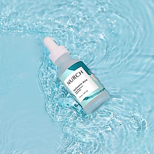 NURCH Pure Hyaluronic Acid Serum for Face + Snow Mushroom + Vitamin B5 | Natural & Lightweight | Vegan, Clean, & Fragrance Free | Moisturizer Hydrates Dry Skin & Reduces Appearance of Fine Lines, 1 Oz