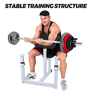 BBBuy Adjustable Arm Preacher Curl Bench Bicep Strengh Bench Seated Strenghthen Training Isolated Barbell Dumbell Biceps Station for Home Gym