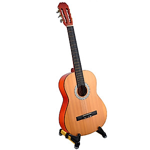 EASTROCK Folding Guitar Stand,Portable Tripod A Frame Aluminium Music Stand for Acoustic Electric Guitars, Bass, Violin, Ukulele, Banjo ( Black)