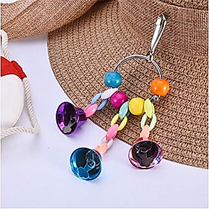 LoveAloe Bird Toy Parrot Cage Hanging Chew Toy with Bell Swing Toys
