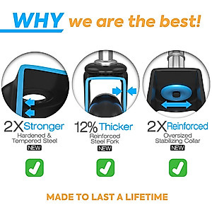 Office Chair Casters Wheels Replacement | Best Protection for Your Hardwood Floors Without Any Desk Chair MAT | Rollerblade Chair Casters | Easy & Quick Installation | Try Now