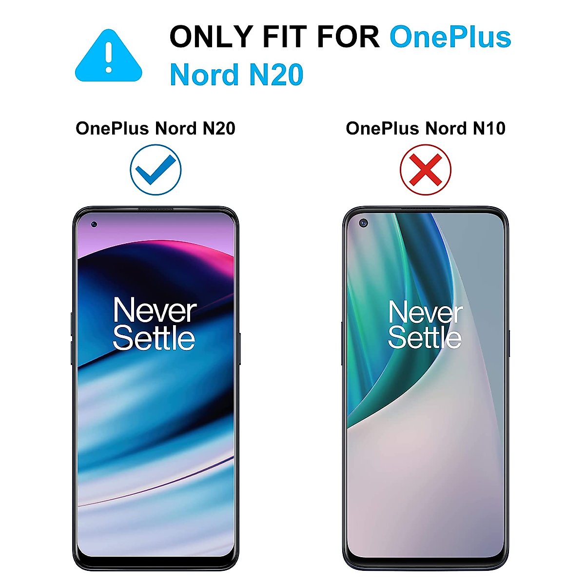 【 3-PACK】Coolpow Designed for OnePlus Nord N20 5G Screen Protector plus One Nord N20 5G Screen Protector Tempered Glass Film, 【EasyInstall Tool】 9H Hardness, Ultra HD, Scratch Resistant, Case Friendly
