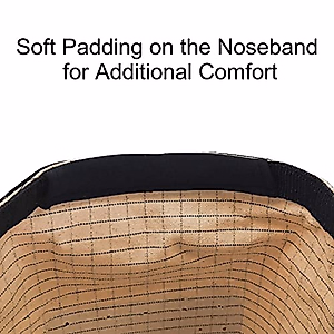 Derby Originals Ripstop 24 Oz Canvas Feed Bag with Padded Leather Crown Strap for Safety and No-Spill Flap Design