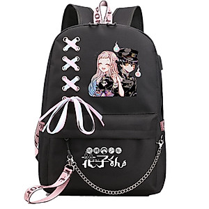 ISaikoy Anime Toilet-bound Hanako-kun Backpack Shoulder Bag Bookbag Student School Bag Daypack Satchel 14