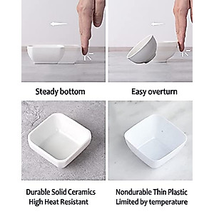 Taeochiy 12 Pack Ceramic Dipping Bowls, 3 Oz Soy Sauce Dish, Small Dip Bowls Set for Sauce, Side Dish, Condiments, Sushi, Ramekins Oven Safe