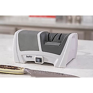 Smith's 50378 Deluxe Diamond Electric Knife Sharpener, Gray/White