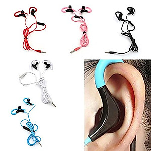 schicj133mm Sell Well Universal Sport Headphone, Running Jogging Earphone, Ergonomic Design HiFi Ultra-Lightweight Ear Hook Stereo Headphone with Mic for Cell Phone Blue