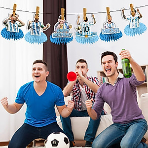 Soccer Birthday Decorations Honeycomb Centerpieces, Soccer Birthday Party Decorations Football Star Party Decorations, Soccer Themed Birthday Party Supplies Soccer Party Decorations for Kids