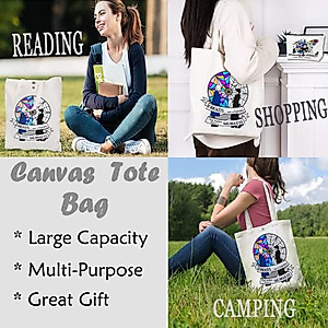 Hymik 2 Pcs Addams Movie Tote Bag and Makeup Bag, Wednesday Fans Gift Wednesday AD Is My Spirit Animal Makeup Accessories Zipper Pouch Girls Pencil Case Women Handbags Purses