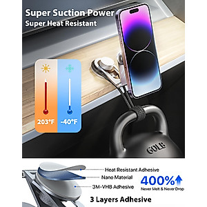 Nycetek Tesla Phone Mount Holder for MagSafe, [Super Suction Power] Dashboard Magnetic iPhone Car Mount for Tesla Model Y/3/S/X Accessories 2023, Alloy Foldable Car Holder for iPhone Samsung and More