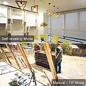 Huepar 3 - Point Laser, Self-leveling Green Beam Laser Level with Plumb Spots for Soldering and Points Reference Positioning, 197ft Working Range, Floor Stand and Magnetic Bracket Included- 9300G
