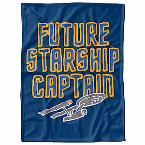 LOGOVISION Star Trek Lightweight Baby Blanket, 30"X40", Future Captains Unisex for Infants Girls & Boys