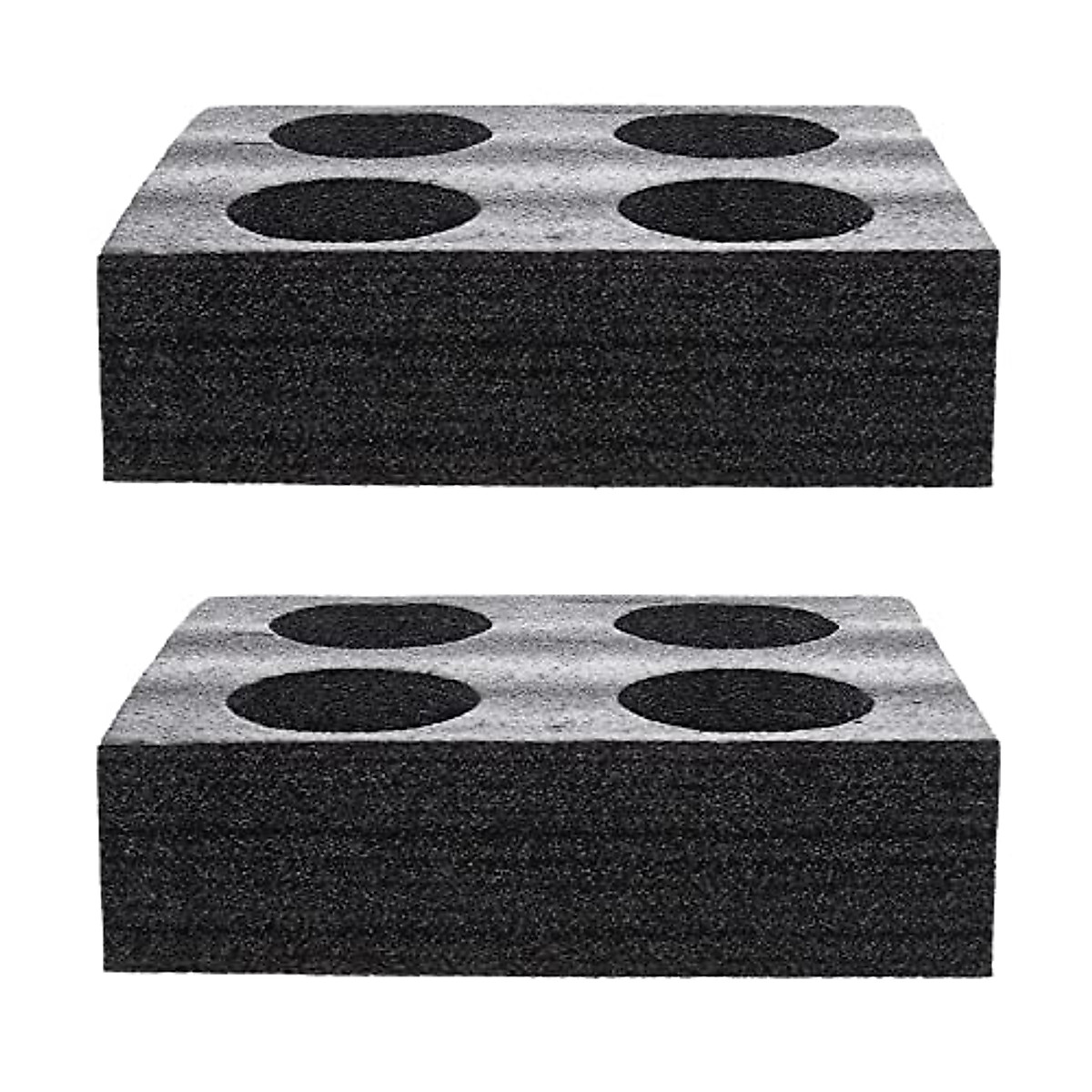 Cup Drink Holder 2Pcs 4- Cup Drink Carriers Foam No- Spill Coffee Cup Holder Take Out Beverage Tray for Hot and Cold Drinks Packaging Supplies Black Cup Holders