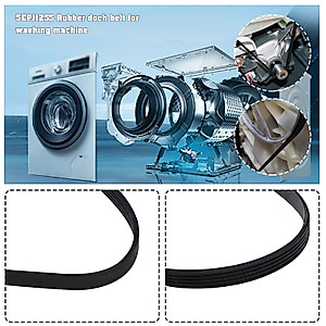 SING F LTD 5EPJ1255 Washing Machine V-Belt Compatible with Bosch Siemens Maxx Series 2 Series 4 Series 6 Avantixx Classixx VarioPerfect IQ300 00439490 00678915