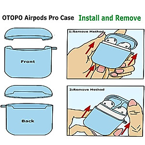 Airpods Pro Case Black Girl, OTOPO Cute Air pods Pro Accessories Protective Hard Case Cover Portable & Shockproof Women with Keychain for Airpods Pro Charging Case (Sunflower African American Women)