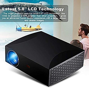 NIZYH HD 4K Projector Office HD Mobile Conference Wall Watching Movie Home Theater Projector