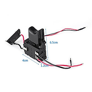 Electric Drill Trigger Switch, 7.2 V - 24 V Lithium Battery Cordless Convenient Electric Drill Speed Adjust Control Trigger Switch for Power Tools