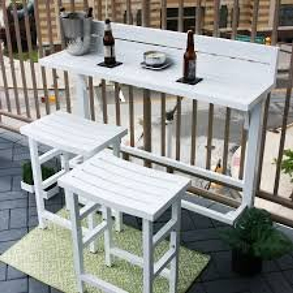 MIYU Furniture 3-piece Balcony Bar – Lily