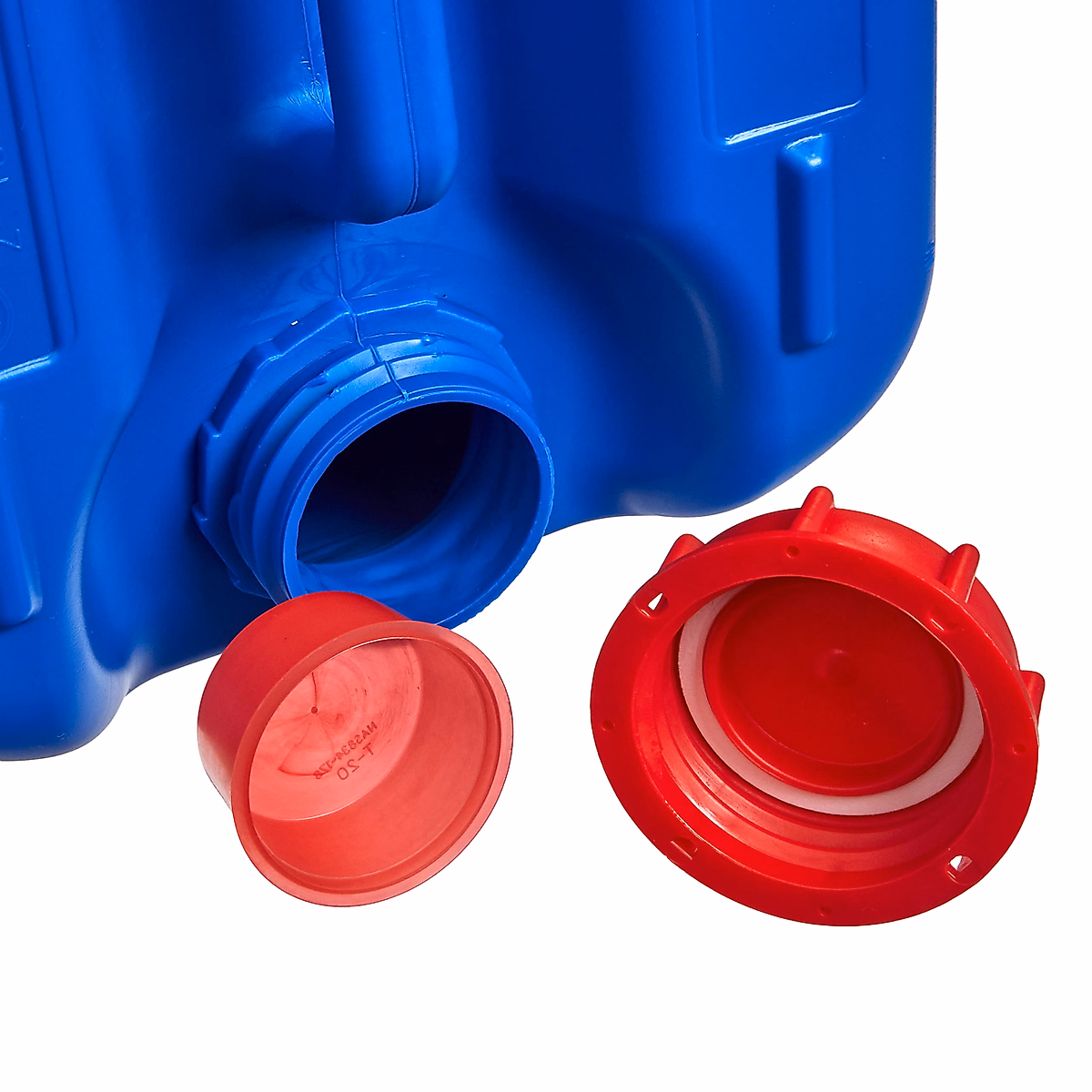 Hudson Exchange 2.5 Gallon (10 Liter) Handled Container with Cap, HDPE, Blue, 4 Pack