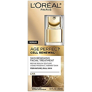 L'Oreal Paris Skincare Age Perfect Cell Renewal Golden Face Anti-Aging Serum, 1 Ounce