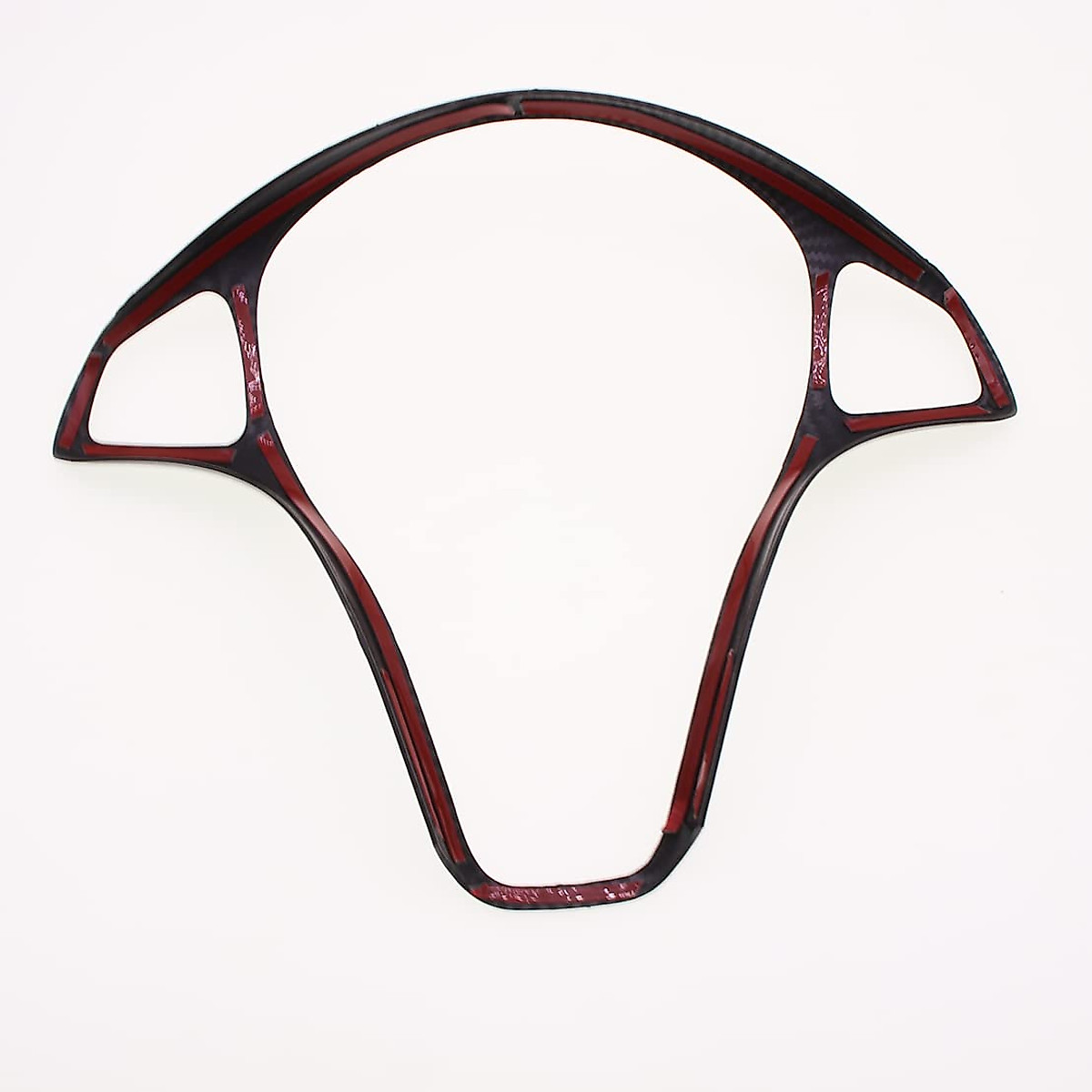 EIDRAN Carbon Fiber Car Steering Wheel Accessories Compatible with Mercedes-Benz C-Class W205 GLC-Class X253