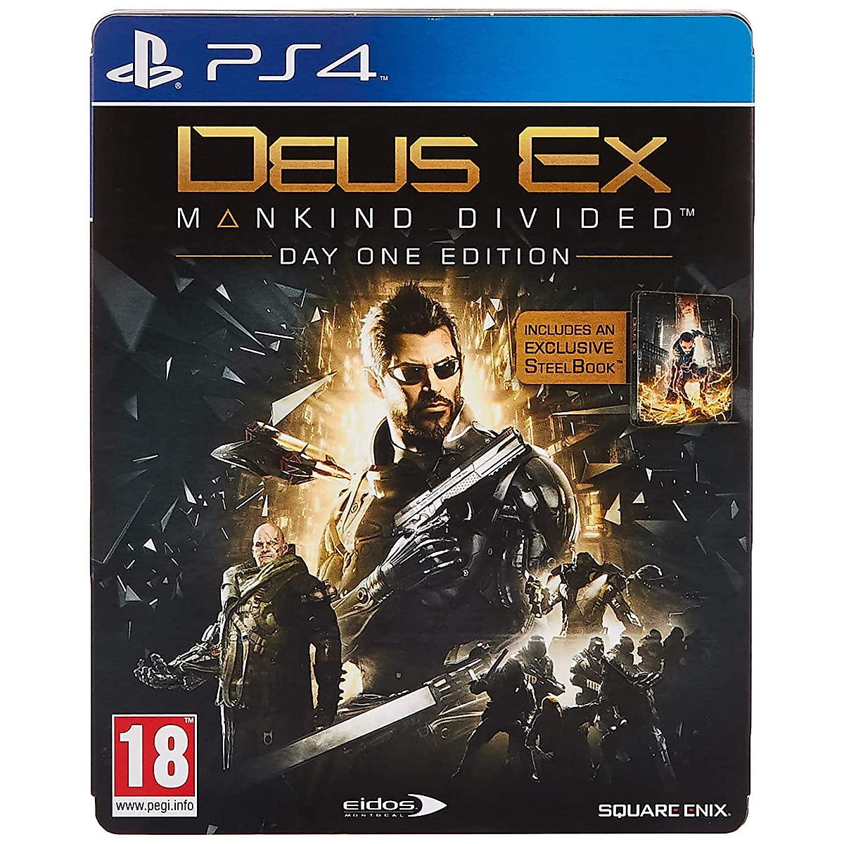 Deus Ex Mankind Divided Day One Edition Steelbook PS4