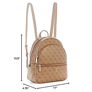 GUESS Manhattan Large Backpack, Latte Logo