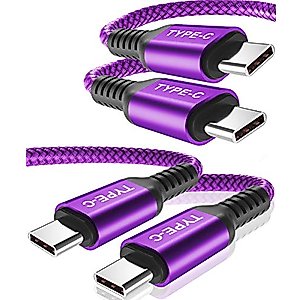 Basesailor USB Type C to C 100W Cable 10ft/2Pack,Power Delivery Fast Charging PD Charger Cord for MacBook Mac Pro,iPad Air 4 5 4th 5th Mini 6 6th Generation,Samsung Galaxy Note S23 20 S20 S21 21 S22