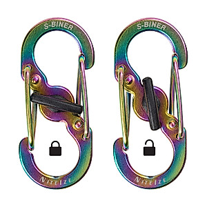 Nite Ize Bigfoot Locker KeyRack - Stainless Steel Key Holder for Car, House & Other Keys - Key Carabiner with S-Biners - Holds 15 Keys at Once - Hiking Gear & Essentials - Stainless