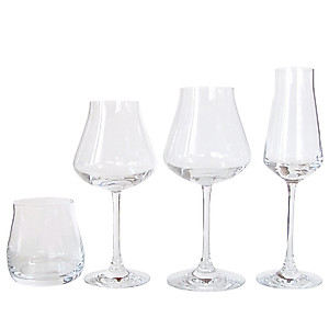BACCART 2811925 Wine Glasses, Clear, Set of 4