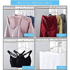 Magnetic Paper Towel Holder for Fridge, Toilet Paper Roll Holder Magnetic Paper Towel Rack and Coat Hangers 50 Pack Clothes Hangers, Seropy Metal Hangers Heavy Duty Wire Hangers with Non Slip 17.7 in