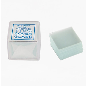 OMAX XA960506 100 Piece Blank Glass Frosted Slides and 100 Piece Cover Slips