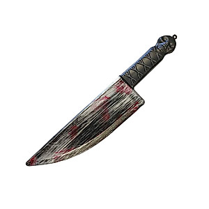 NOVELTY GIANT WWW.NOVELTYGIANT.COM Jumbo Plastic Bloody Butcher Knife With Skull Handle Costume Prop