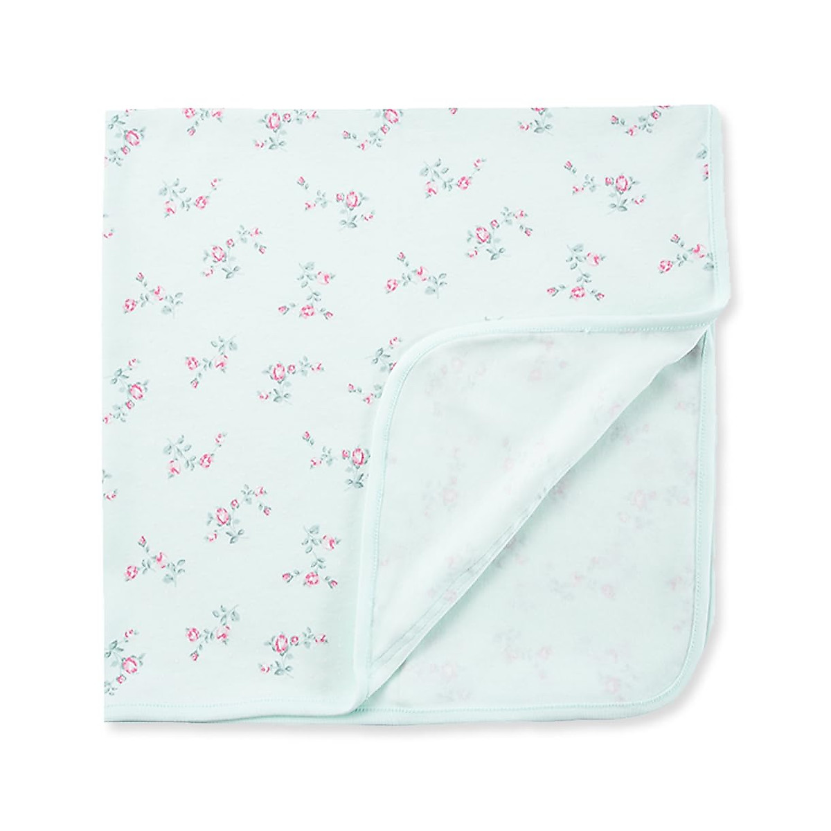 Little Me Unisex Baby Swaddling Receiving Blankets, Floral Spray, One Size