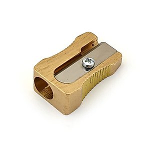 DUX Brass Wedge Pencil Sharpeners: Single (Brass)