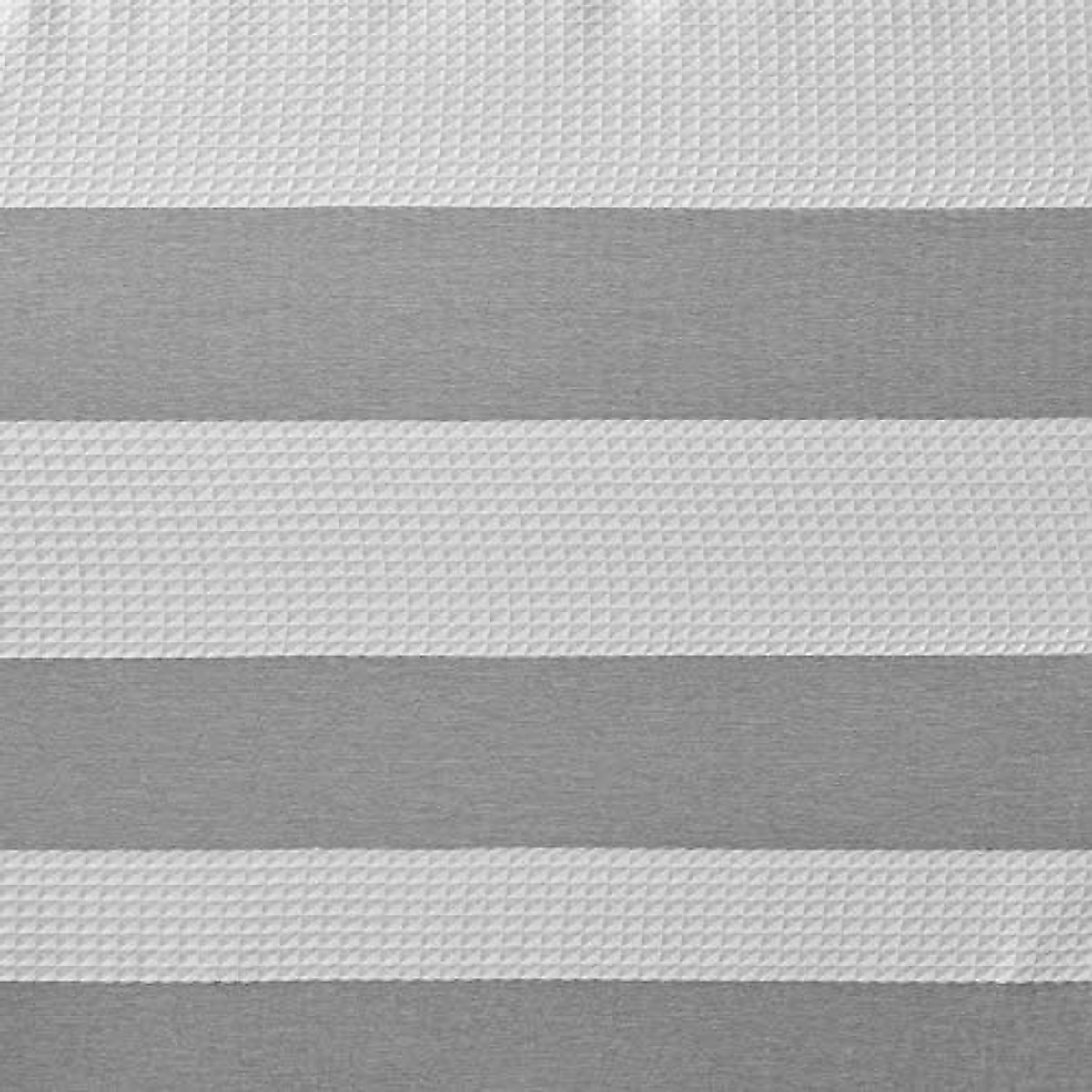 Madison Park Spa Waffle Shower Curtain Pieced Fabric with 3M Scotchgard Moisture Management Modern Home Bathroom Decorations, Standard 72"x72", Grey